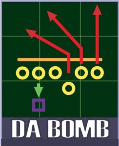 Explaining "Da Bomb" NFL Blitz play invoked by Jason and Travis Kelce ...